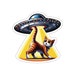 Cute Alien Cat Sticker, Alien UFO Sticker, Alien Abduction Cat Space ...
