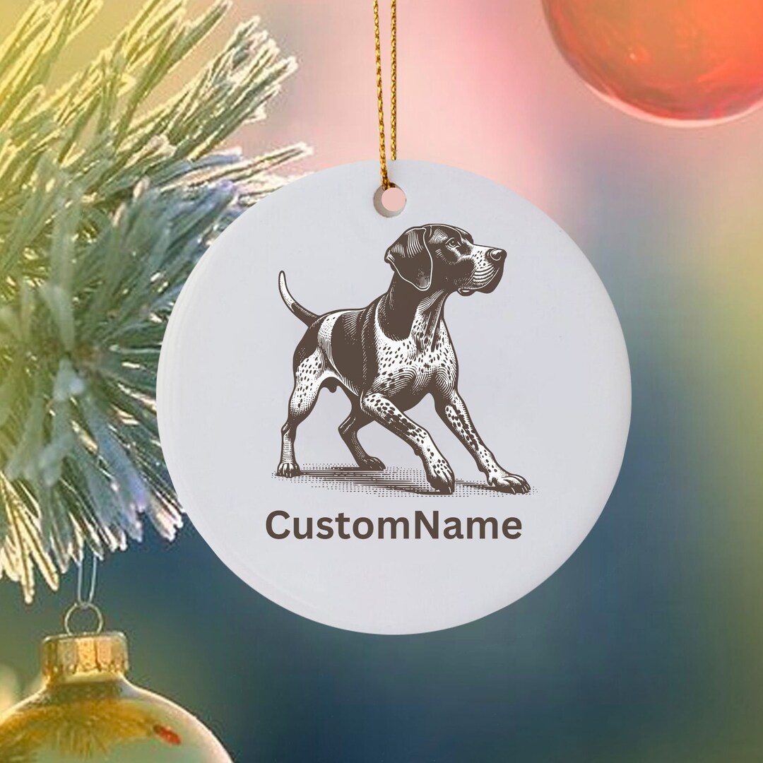 Custom German Shorthair Pointer Brown GSP Ornament GSP Pointer Dog ...