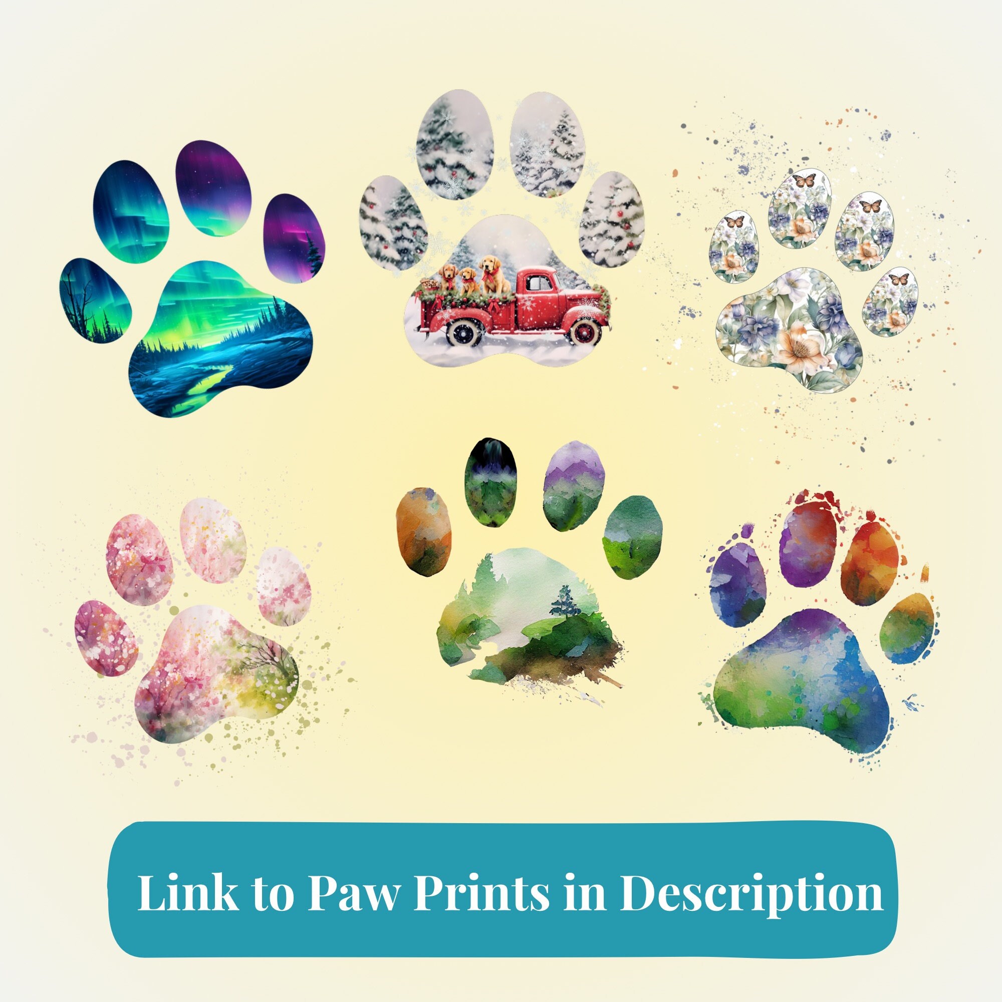 Paw Print Clipart, Paw Print Png, Dog Paw Print Art, Dog Paw Print ...