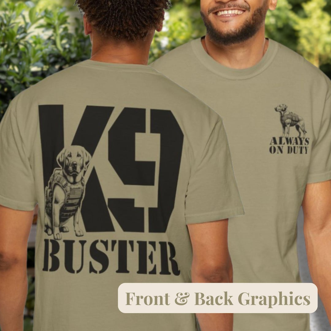 Personalized K9 Lab T Shirt Custom Police Dog Handler Gift K9 Unit ...