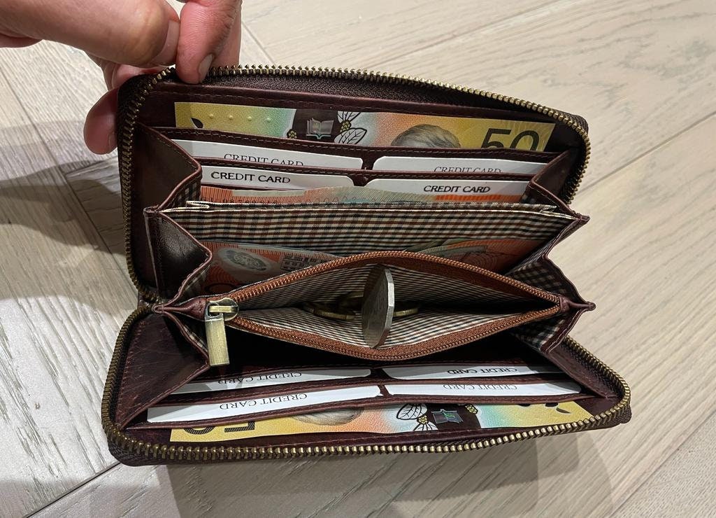 Handmade Full Grain Leather Wallet: RFID Secure, Zippered - Etsy Australia