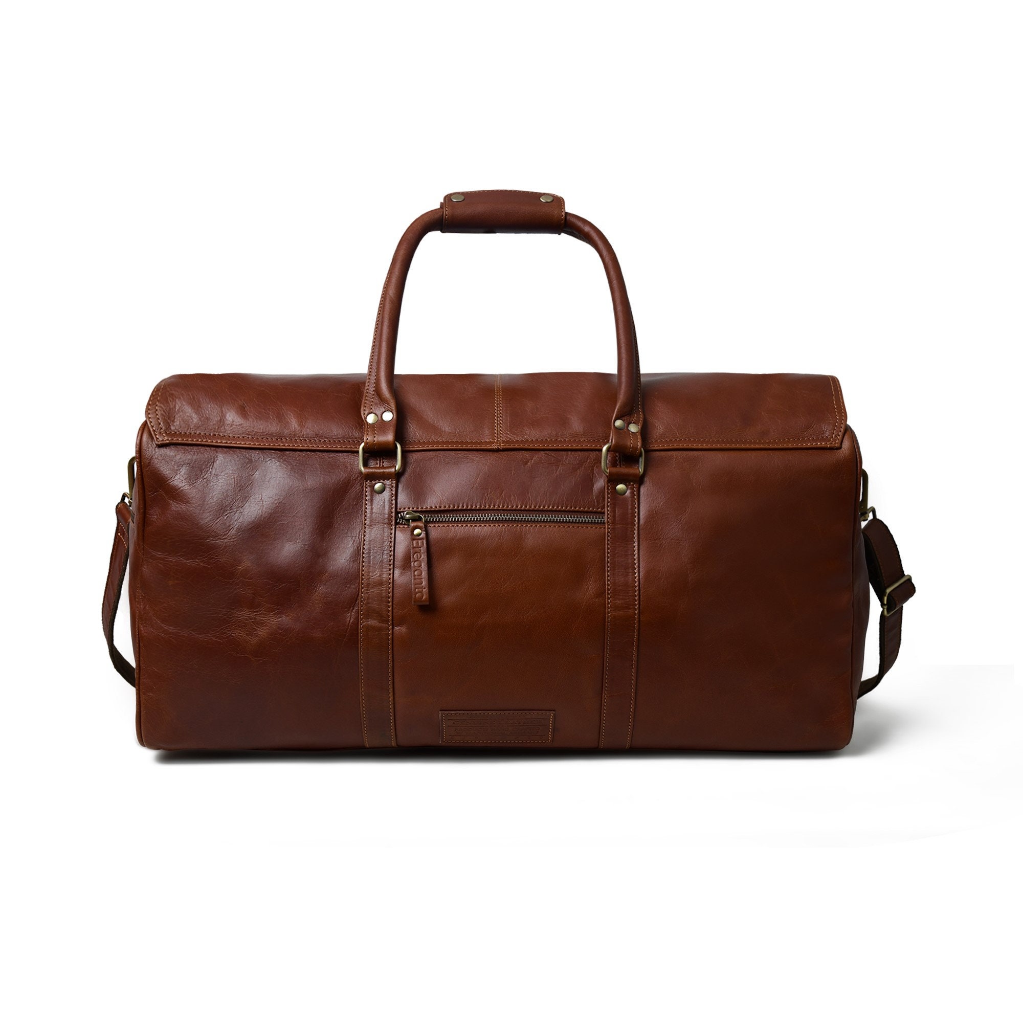 Full Grain Genuine Buffalo Leather Duffle/ Weekender Bag, Leather ...