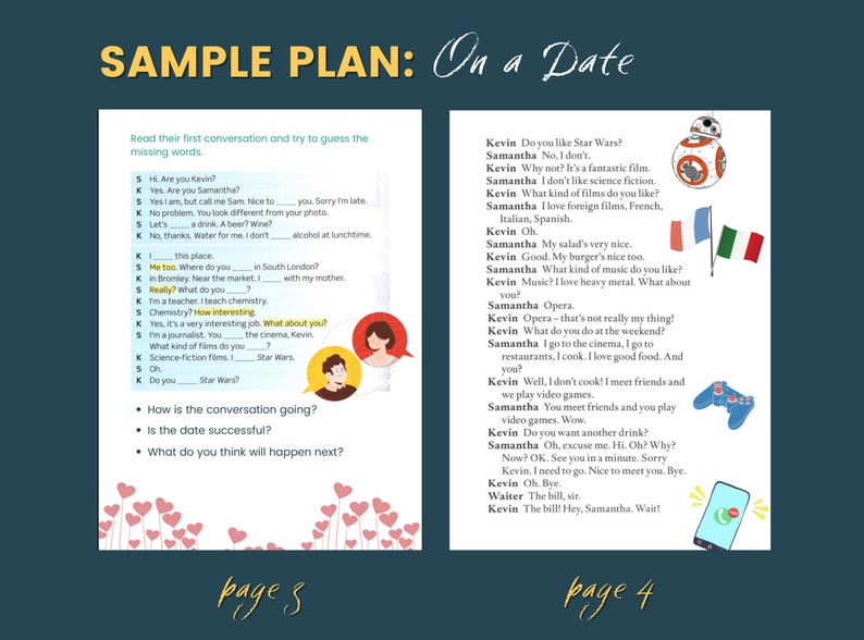 6 ESL LESSONS A2 Elementary Level Bundle 2 ESL Speaking Perfect for ...