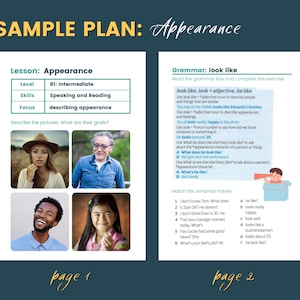 6 ESL LESSONS | English Tenses Level Bundle 1 | Grammar & Conversations ...