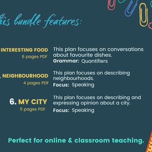 6 ESL LESSONS | B1 Intermediate Level Bundle 1 | Speaking ...