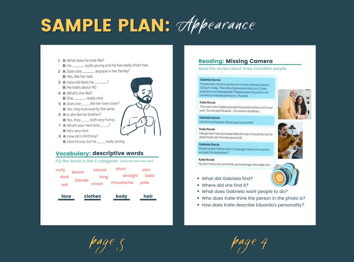 6 ESL LESSONS B1 Intermediate Level Bundle 1 Speaking & - Etsy