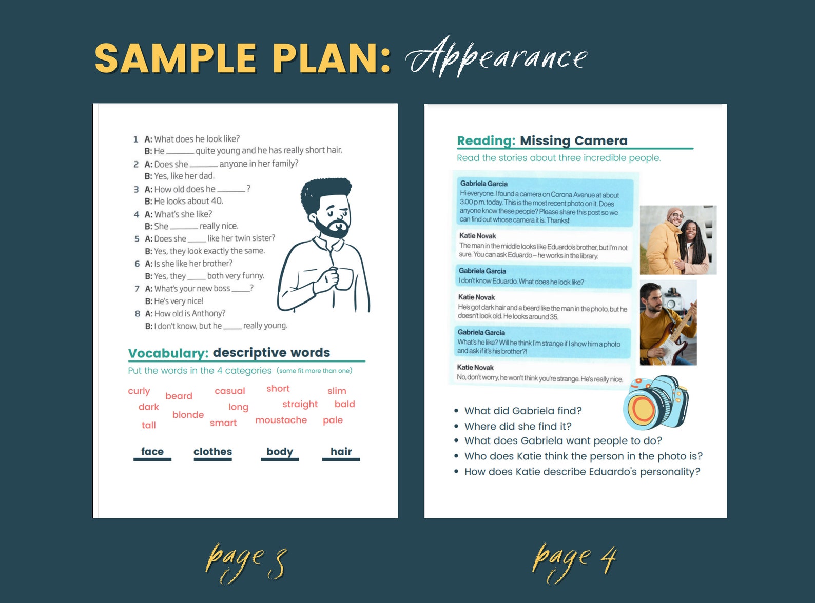6 ESL LESSONS | English Tenses Level Bundle 1 | Grammar & Conversations ...