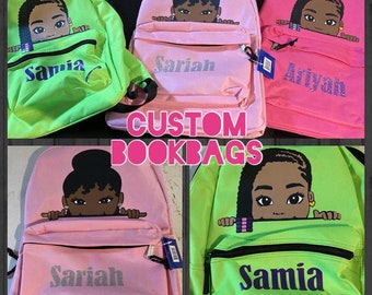 Personalized Book Bag - Etsy