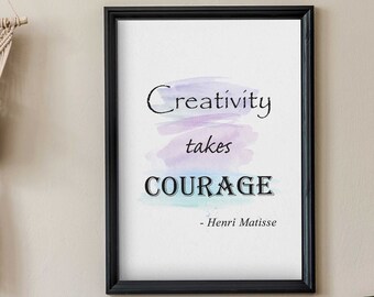 Henri Matisse Quote - Etsy