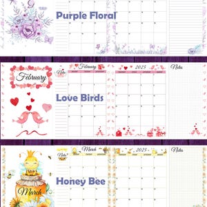 DATED 2025 Full Year Printable Planner for A5, US Letter and Happy ...