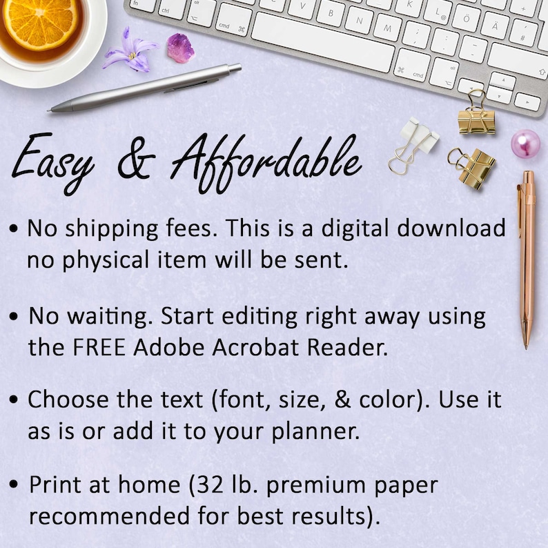 EDITABLE Assembled Full Month Planner Bundle for A5, US Letter, and ...