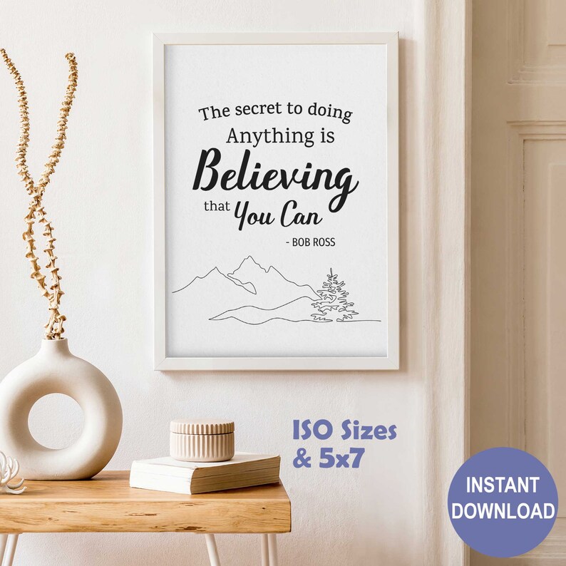 Set of 3 Printable Quotes by Bob Ross Includes We Dont Make Mistakes ...