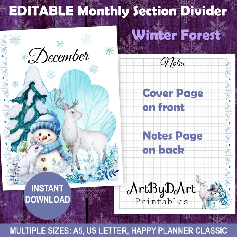 Winter Themed - Etsy