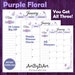 EDITABLE Floral Theme Printable Monthly Calendar for A5, US Letter, and ...
