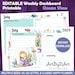 EDITABLE Mermaid Theme Printable Weekly Dashboard for A5, US Letter ...