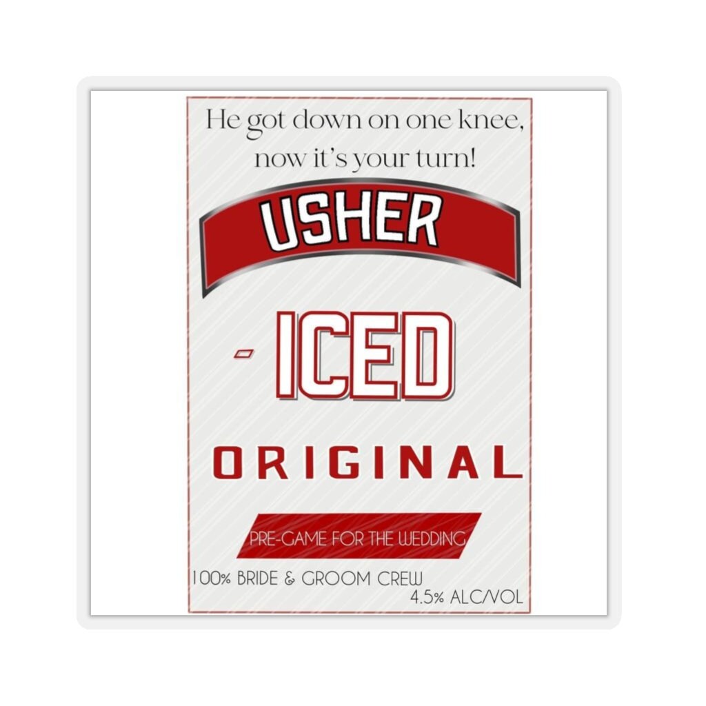Usher ICED Sticker - Etsy