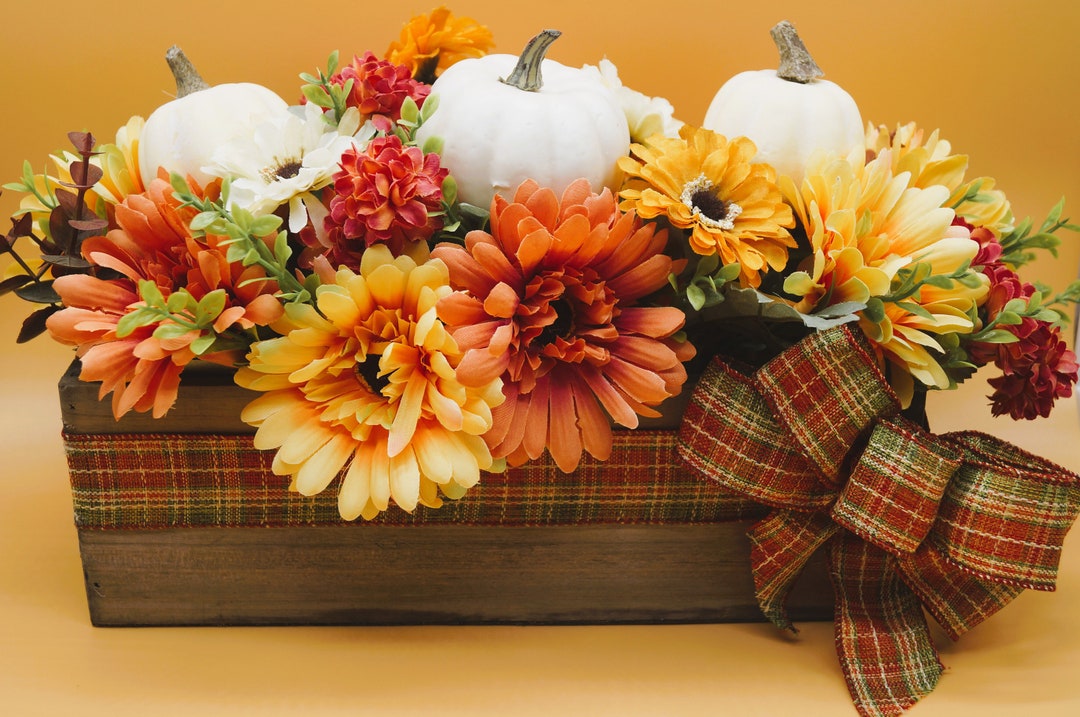 Fall Floral Arrangement, Fall Decor, Fall Flower Arrangement, Autumn ...