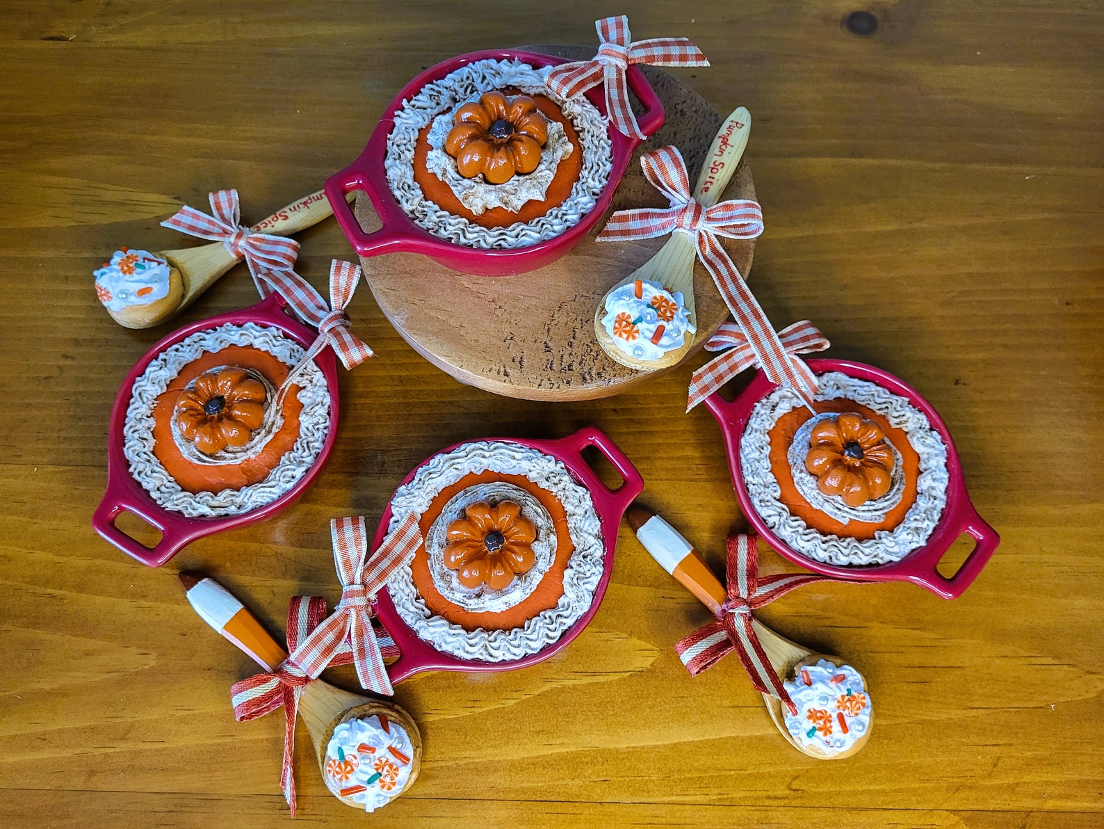 Mini Pies, Farmhouse Decor, Tiere Tray Decor., Summer, Fall, Autumn ...
