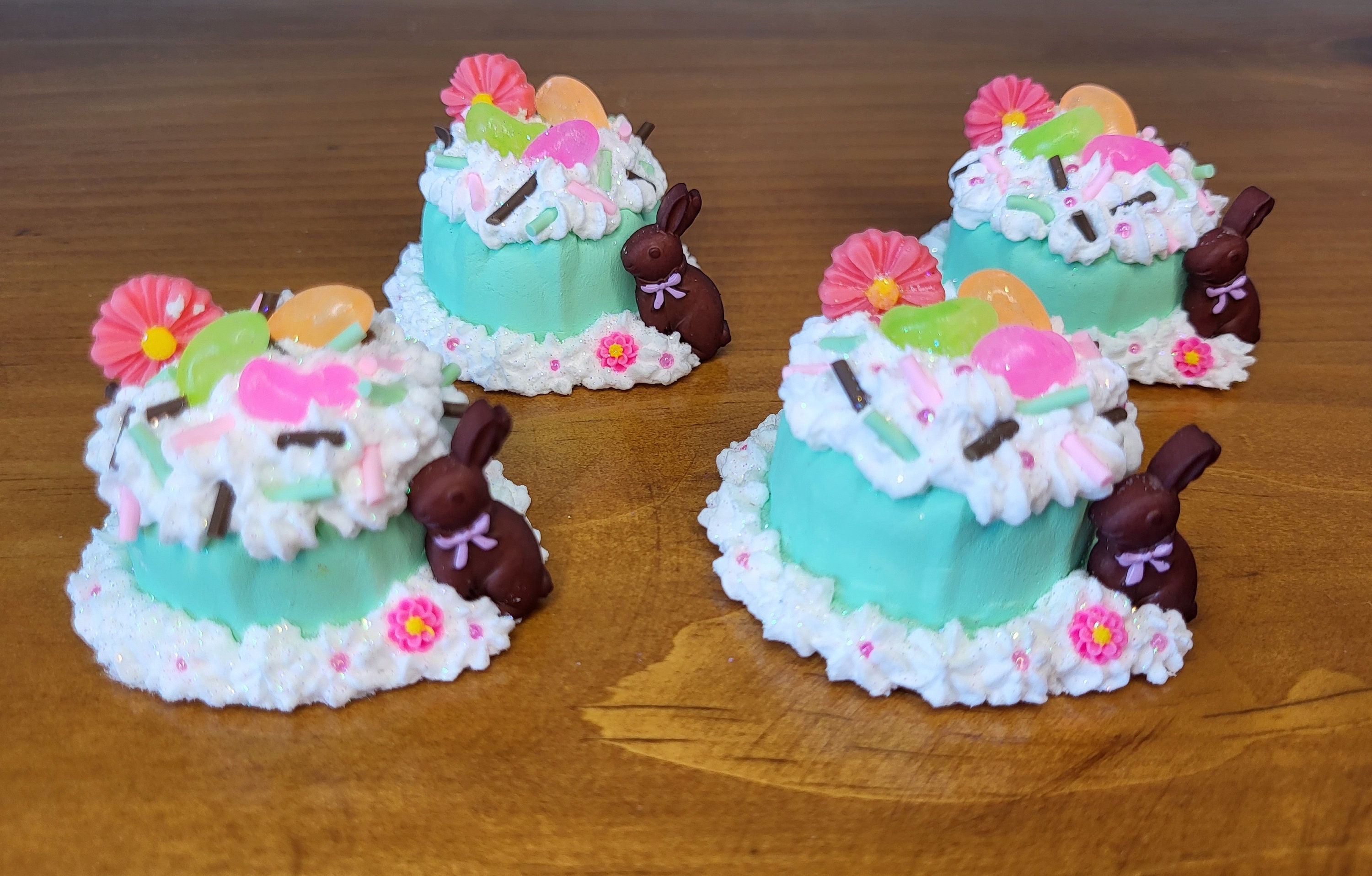 Easter Mini Bundt Cakes, Spring Mini Bundt Cakes, Mini Rabbit Bundt Cakes, Mini Easter Egg Bunbt ...