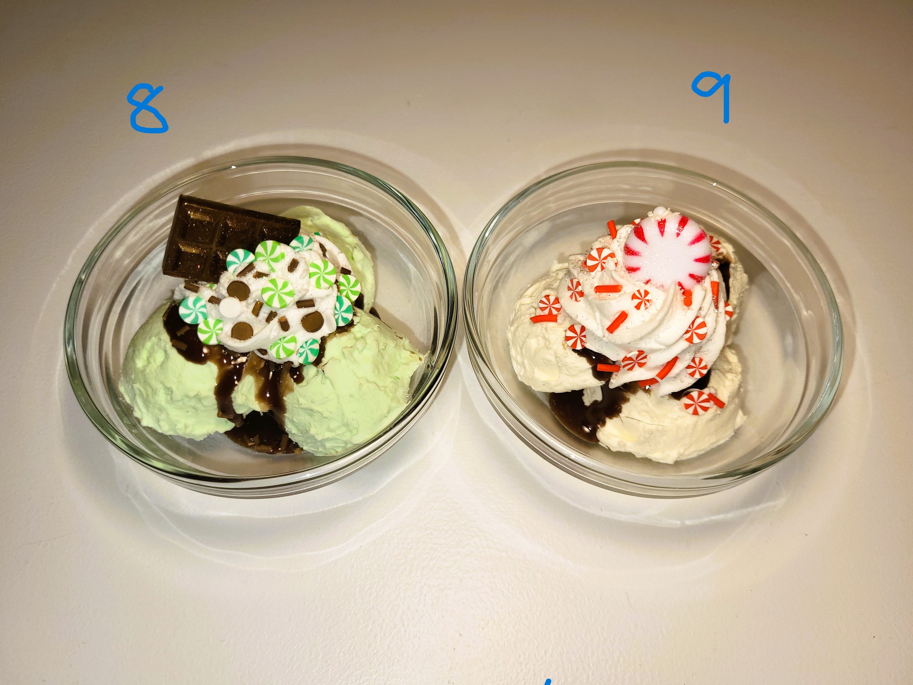 Faux Mini-ice Cream, Fake Ice Cream Bowl, Ice Cream Decor, Ice Cream ...
