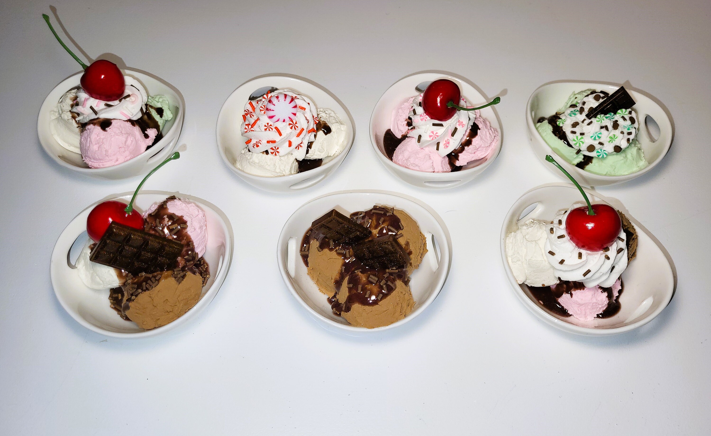 Faux Mini-ice Cream, Fake Ice Cream Bowl, Ice Cream Decor, Ice Cream ...