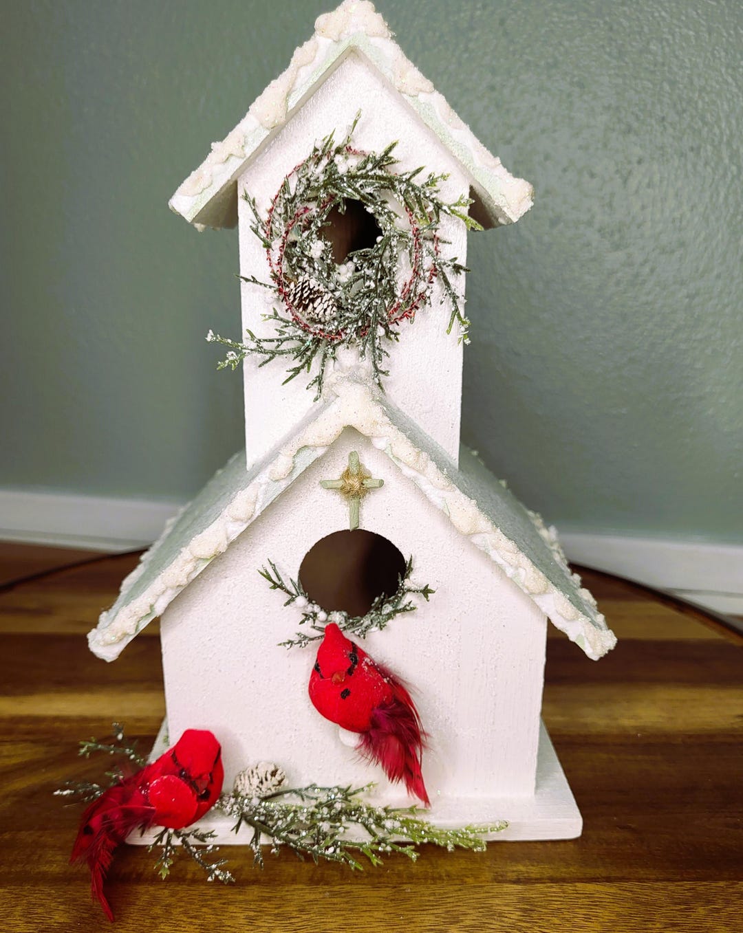 Winter Bird House, Christmas Bird House, Bird House, Decoration ...