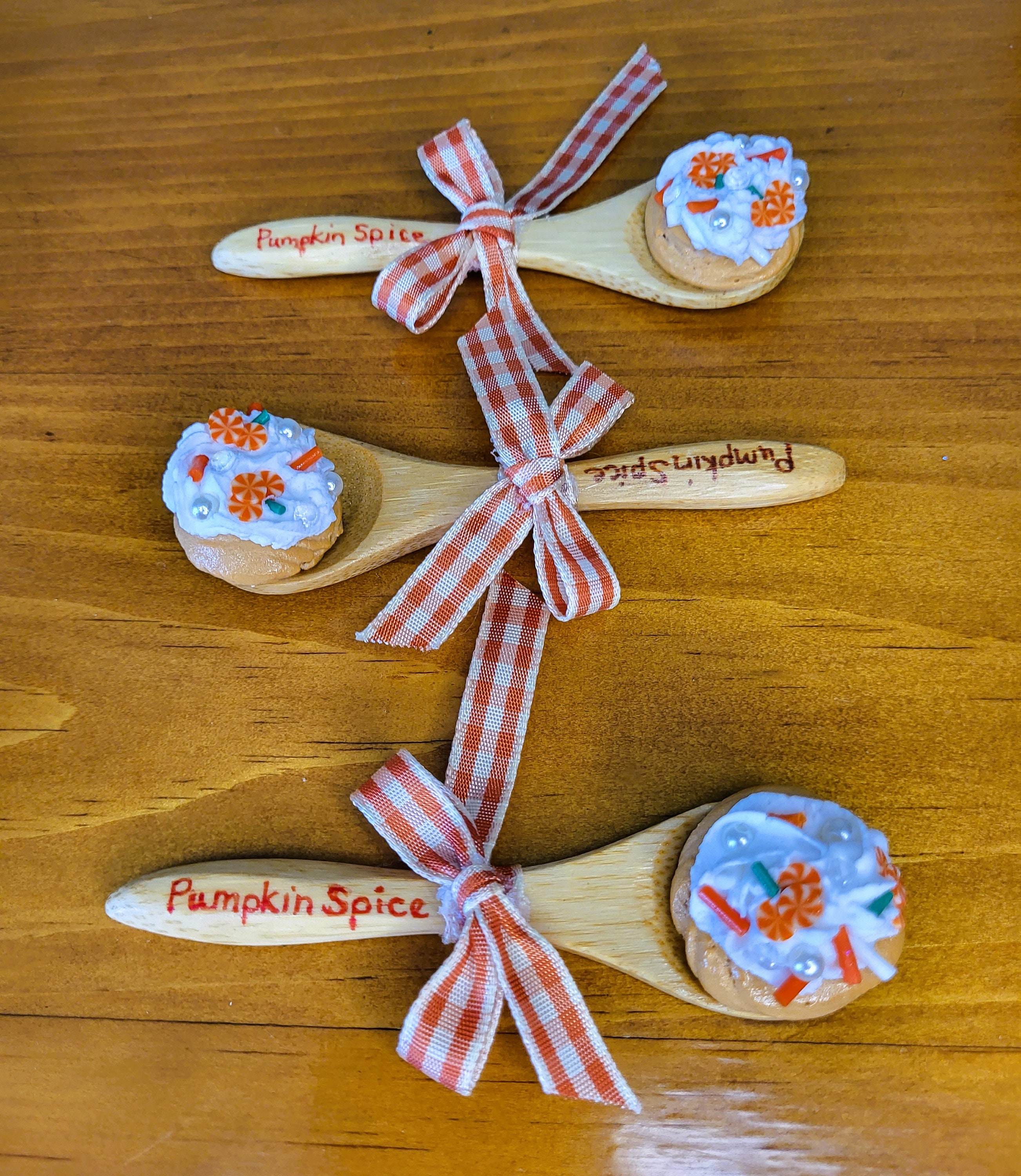 Autumn/fall Wood Spoons, Mini Wood Spoons, Thanksgiving Decor., Tiere ...