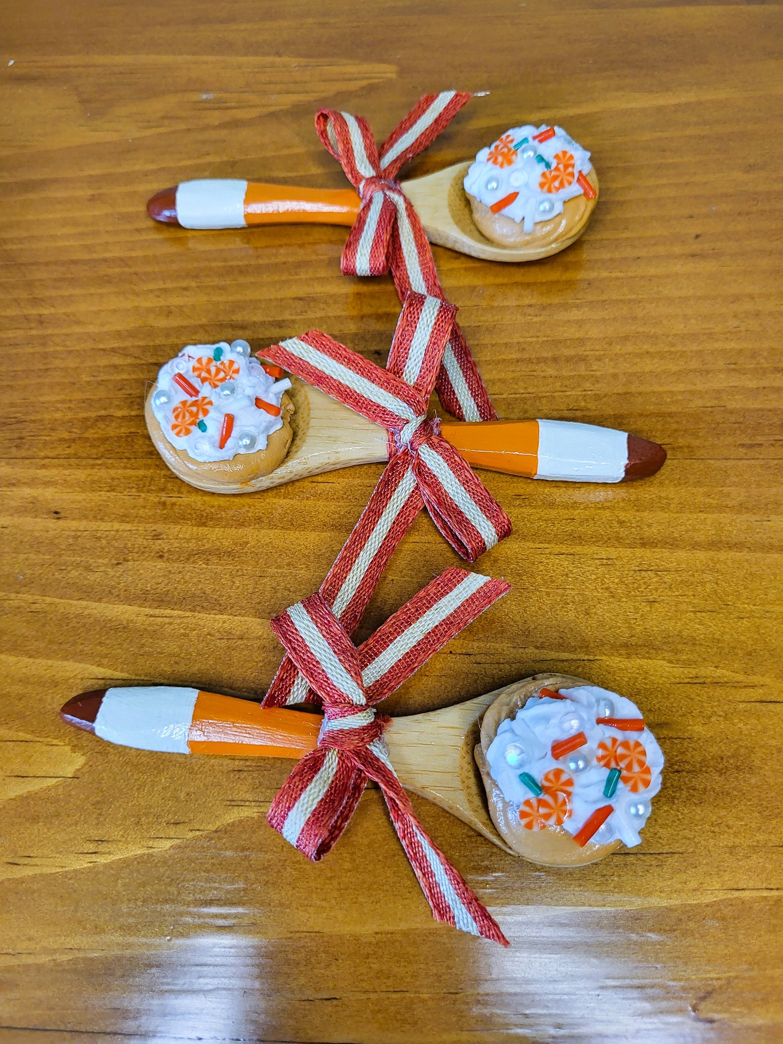 Autumn/fall Wood Spoons, Mini Wood Spoons, Thanksgiving Decor., Tiere ...