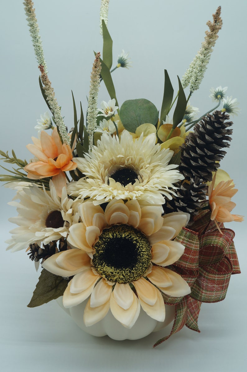 Fall Floral Arrangement, Fall Decor, Fall Flower Arrangement, Autumn ...