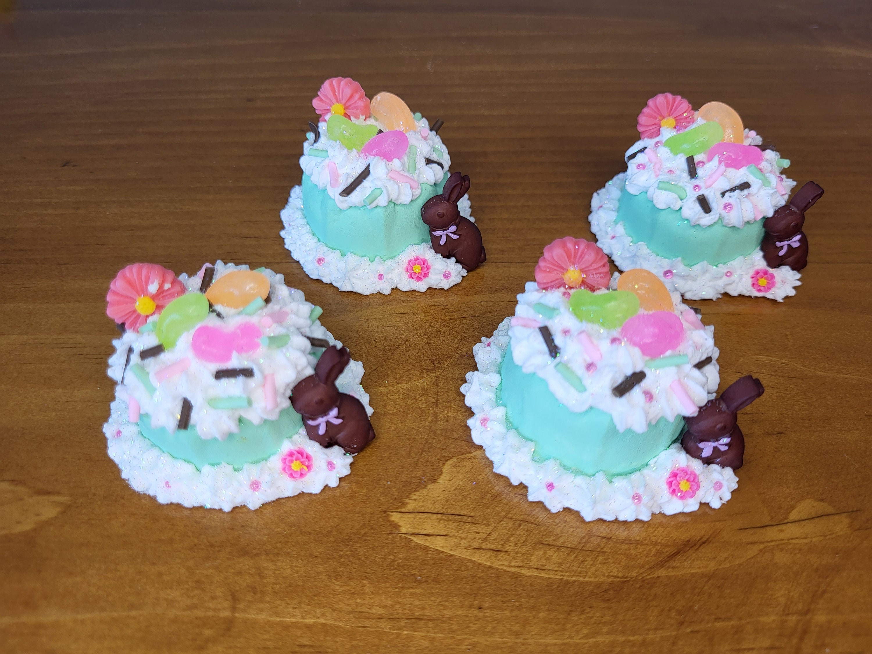 Easter Mini Bundt Cakes, Spring Mini Bundt Cakes, Mini Rabbit Bundt Cakes, Mini Easter Egg Bunbt ...