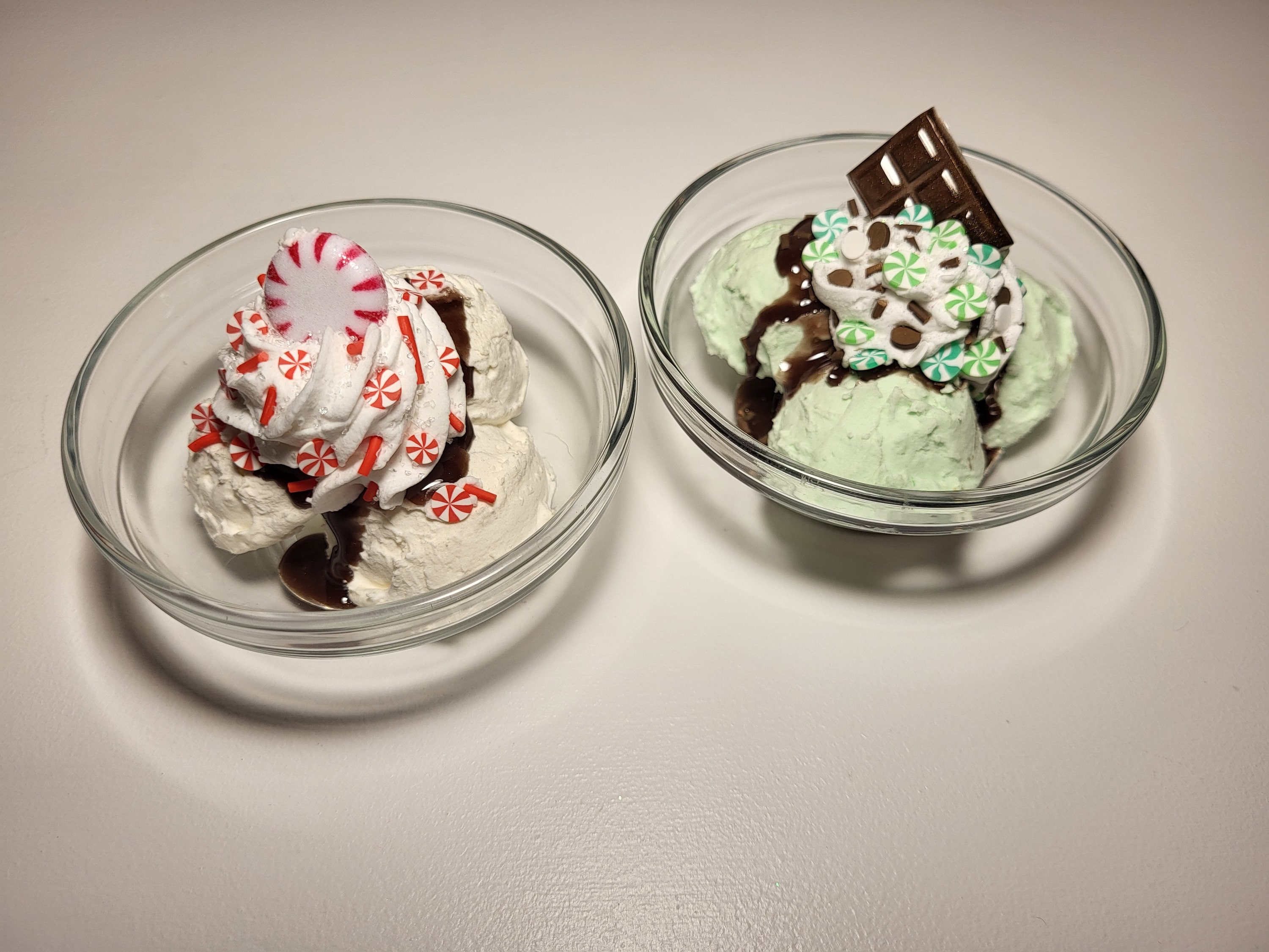 Faux Mini-ice Cream, Fake Ice Cream Bowl, Ice Cream Decor, Ice Cream ...