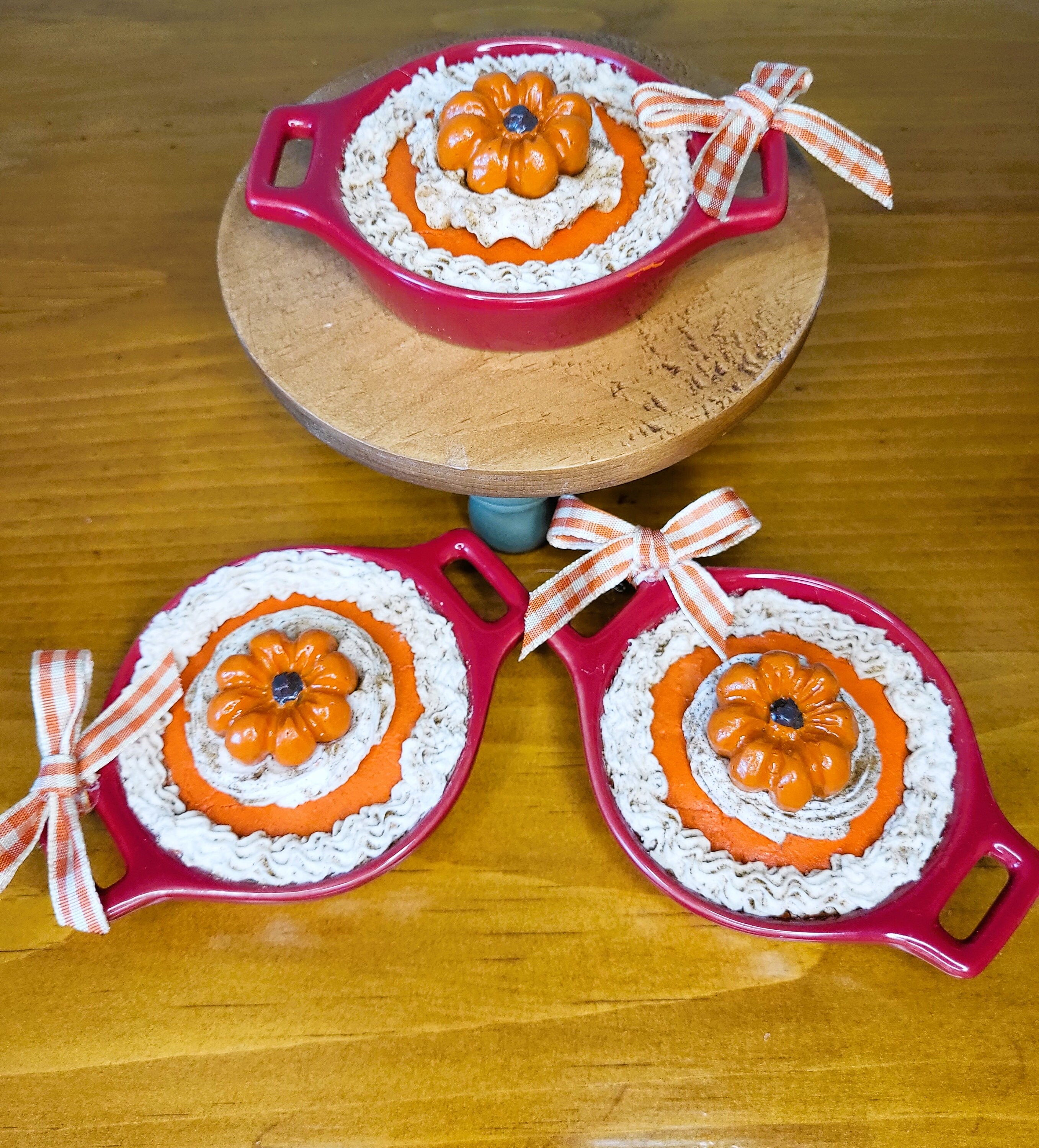 Mini Pies, Farmhouse Decor, Tiere Tray Decor., Summer, Fall, Autumn ...