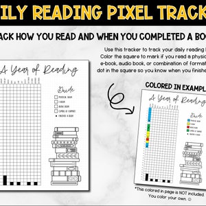 Reading Statistics Pages for Reading Journal // Printable, Download ...