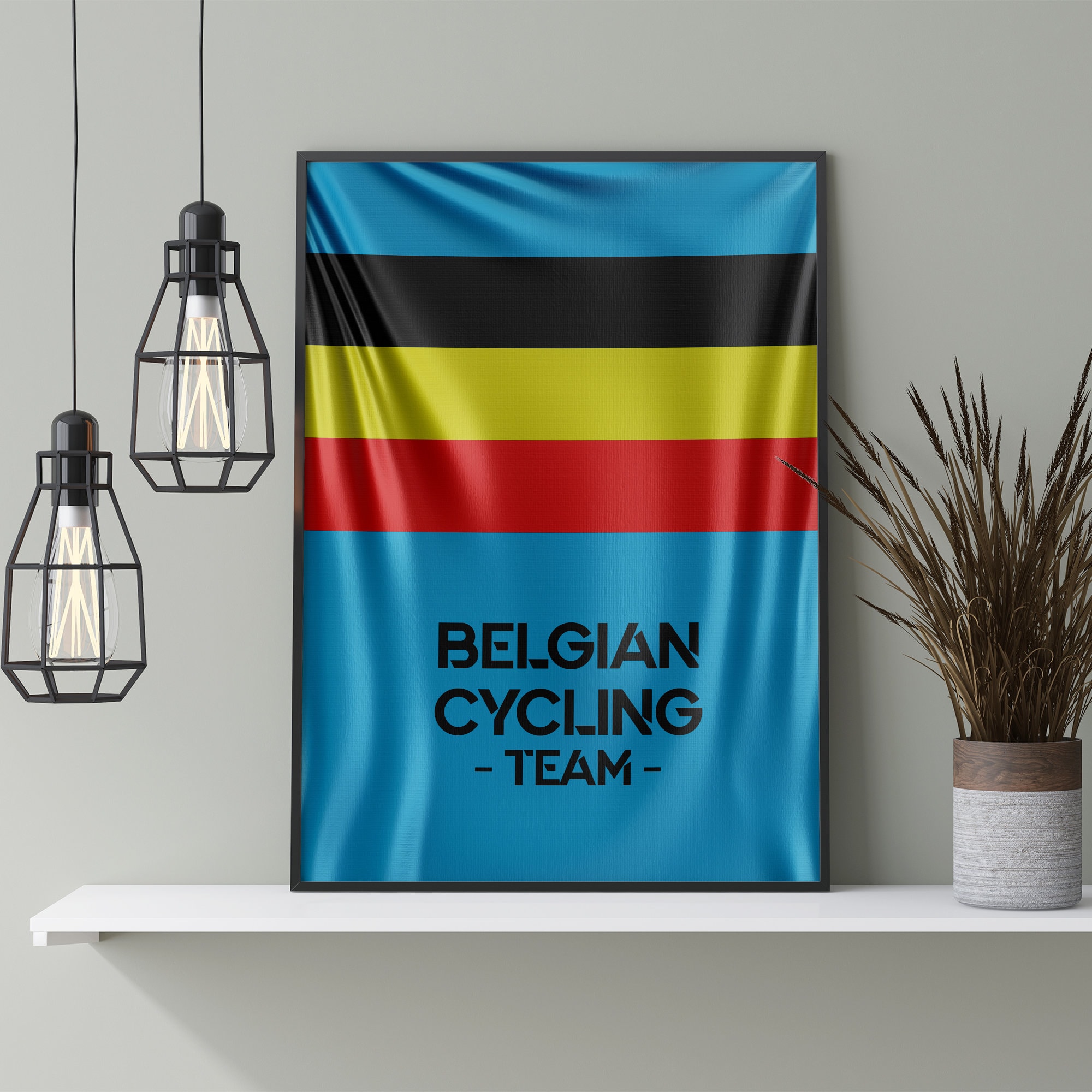Belgian National Cycling Team Cycling Poster Belgian Cycling Team ...