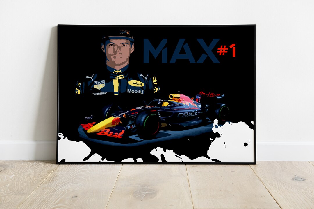 Affiche F1 Max Verstappen Formula One Poster PDF PRINT - Etsy