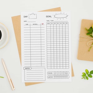 Korean Study Planner, Planner Printable, Study Planner Printable, A5 ...