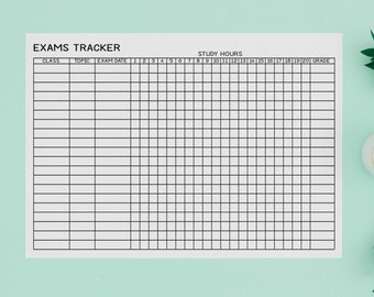 Study Tracker - Etsy