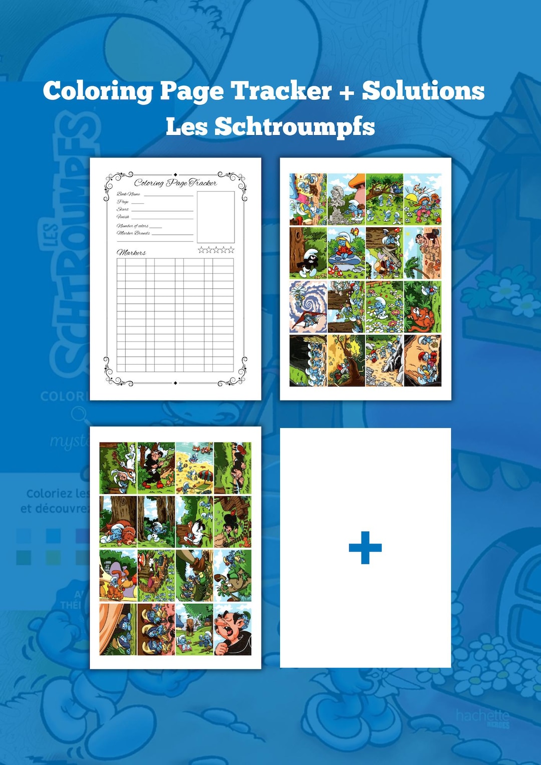 Coloring Page Tracker - Solution Les Schtroumpfs - Coloring Tracker ...