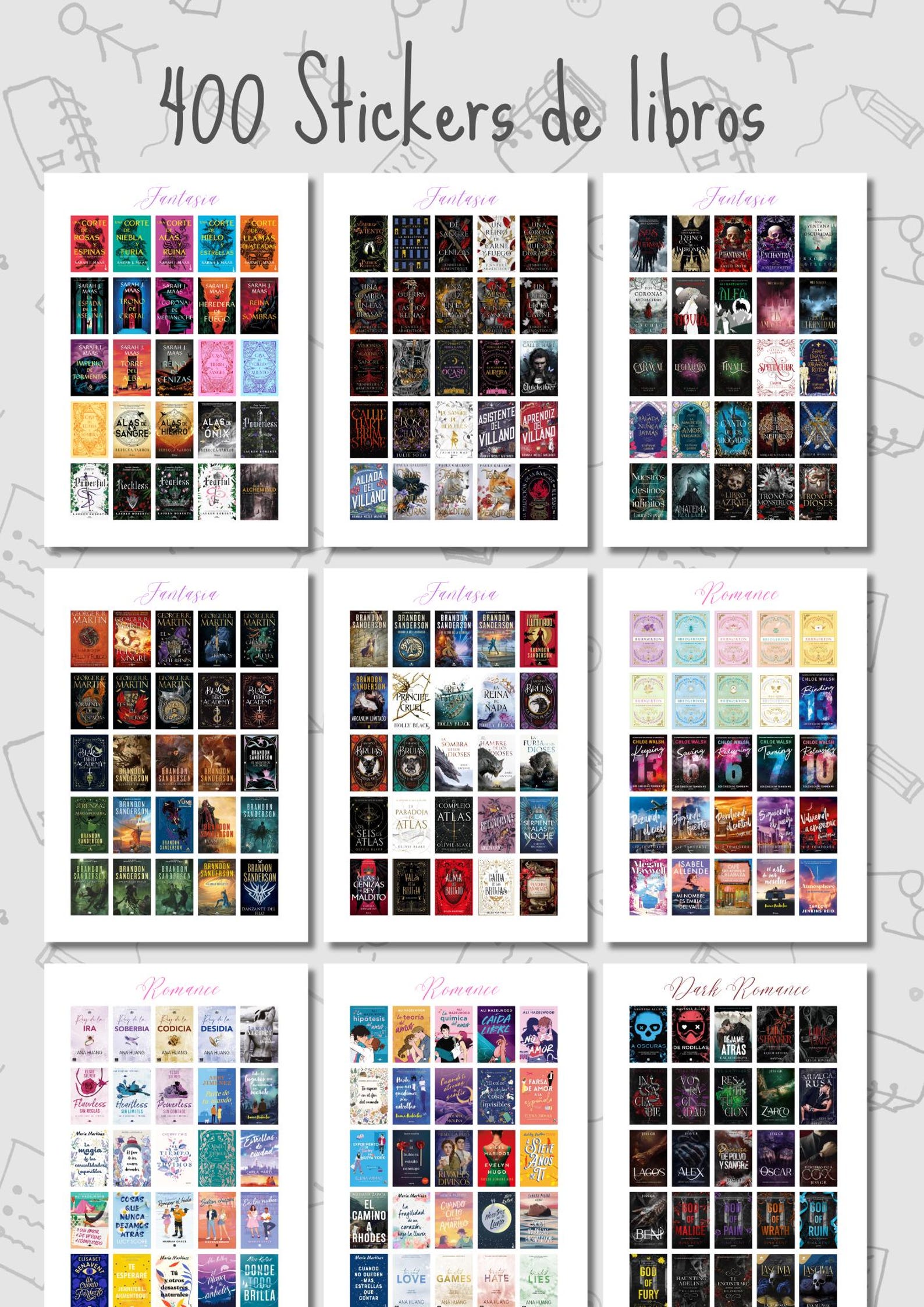 400 Book Cover Stickers, TBR Tracking, Booktok, Book Journal - Etsy