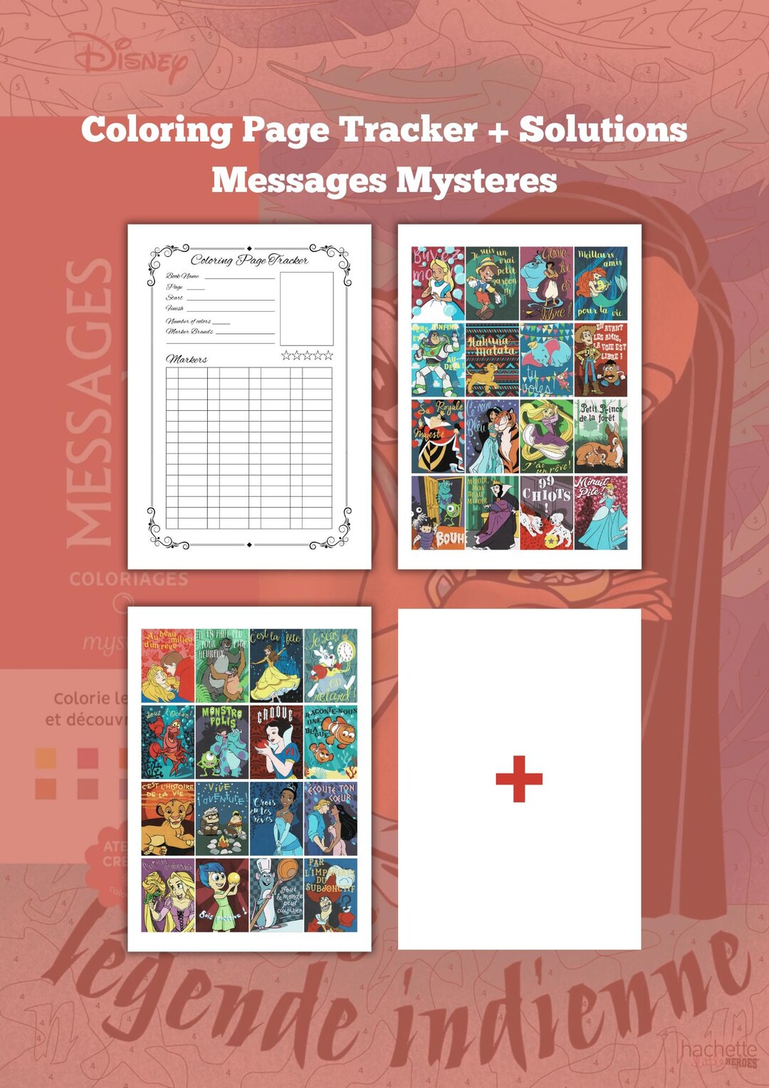 Disney Coloring Page Tracker - Solution Messages Mysteres - Coloring ...