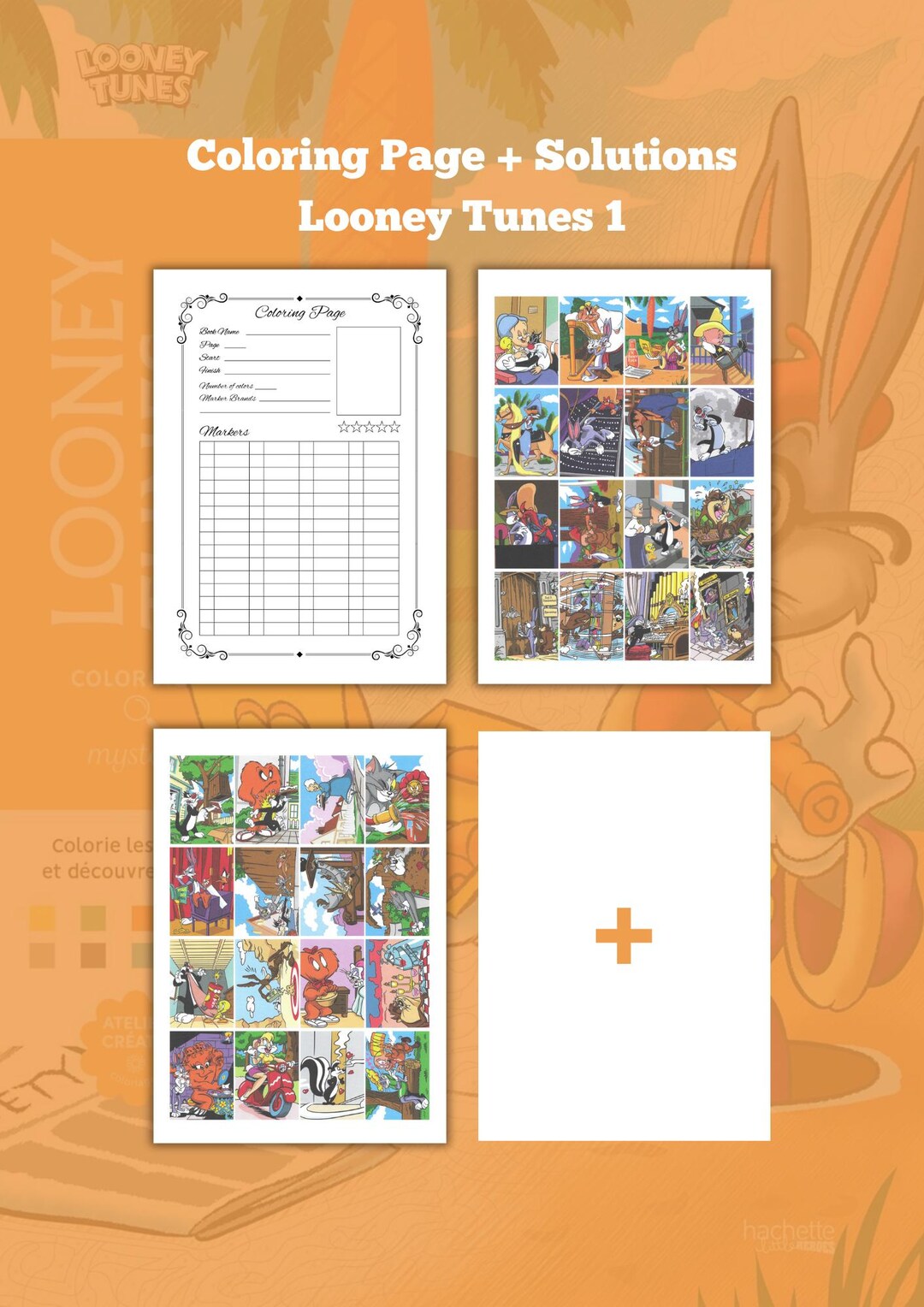 Disney Coloring Page Tracker Solution Looney Tunes 1 Coloring Tracker ...