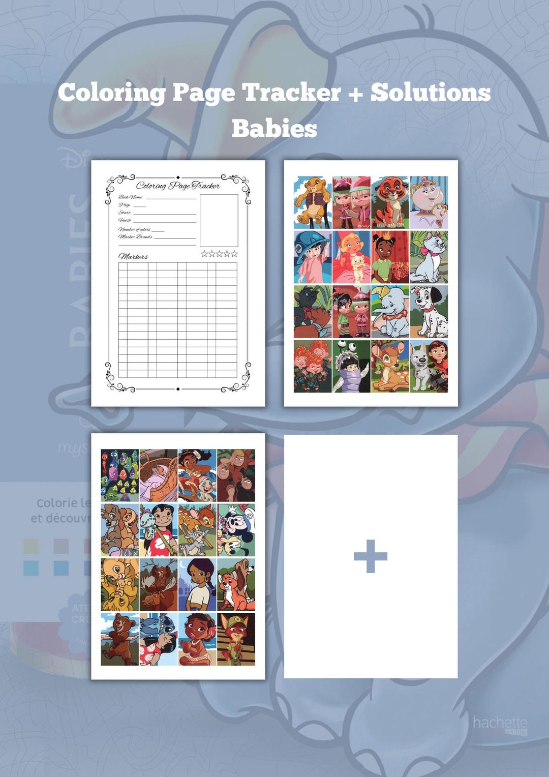 Disney Coloring Page Tracker - Solution Babies - Coloring Tracker ...