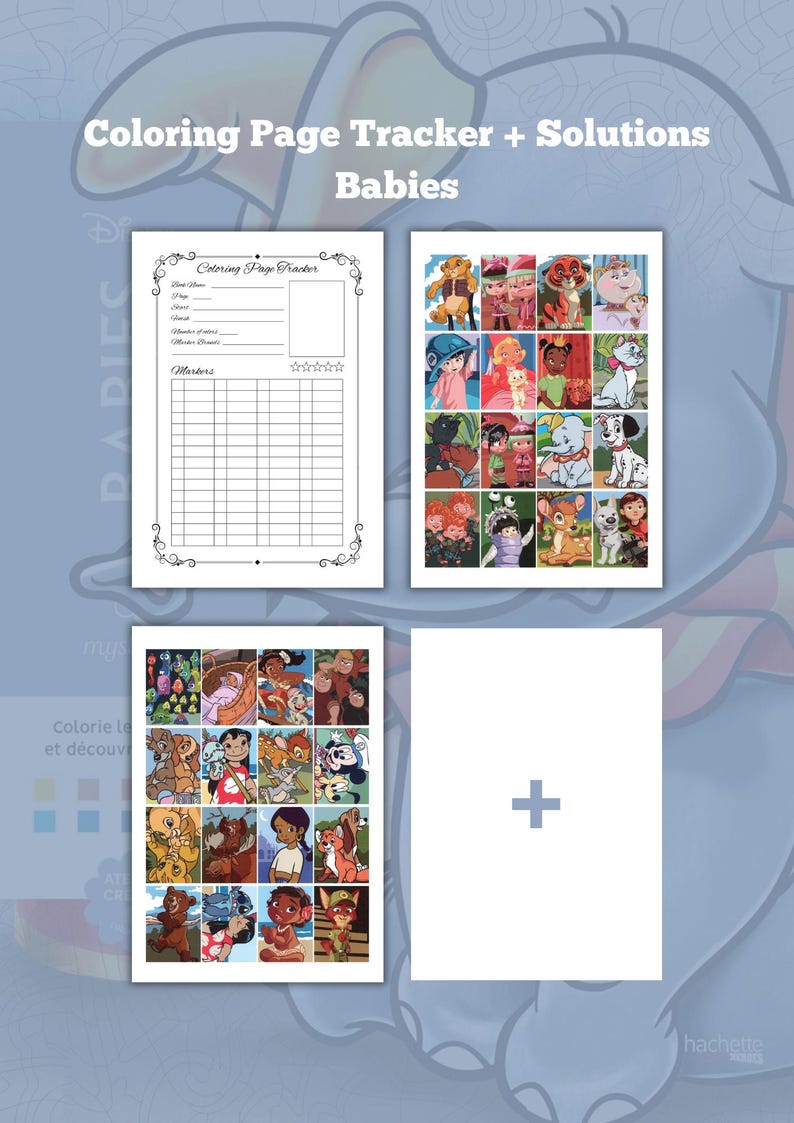 Coloring Page Tracker - Solution Babies - Coloring Tracker Template ...