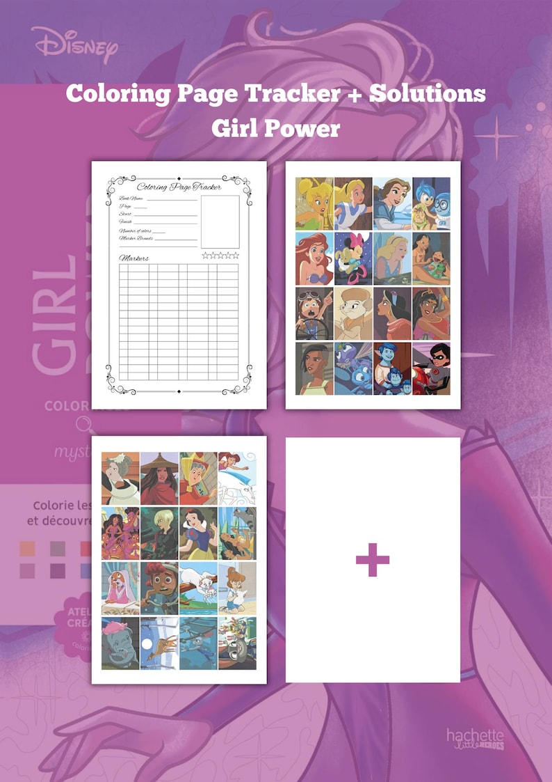 Disney Coloring Page Tracker - Solution Girl Power - Coloring Tracker ...