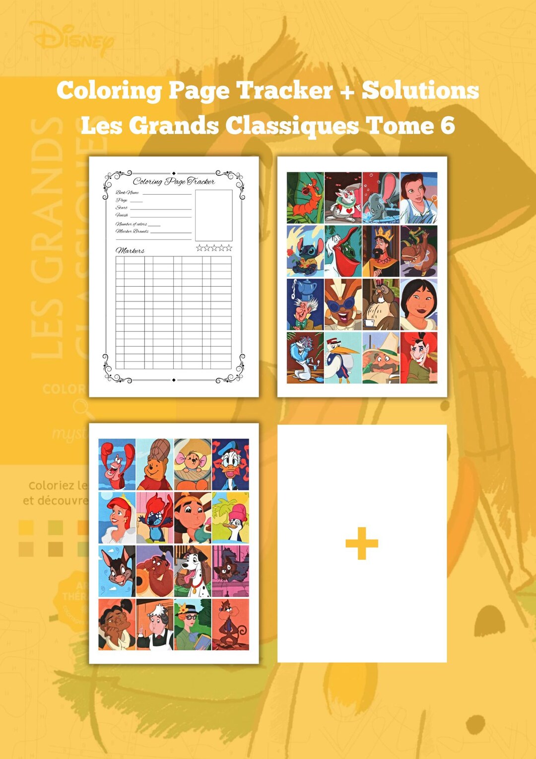 Disney Coloring Page Tracker - Solution Tome 6 - Coloring Tracker ...