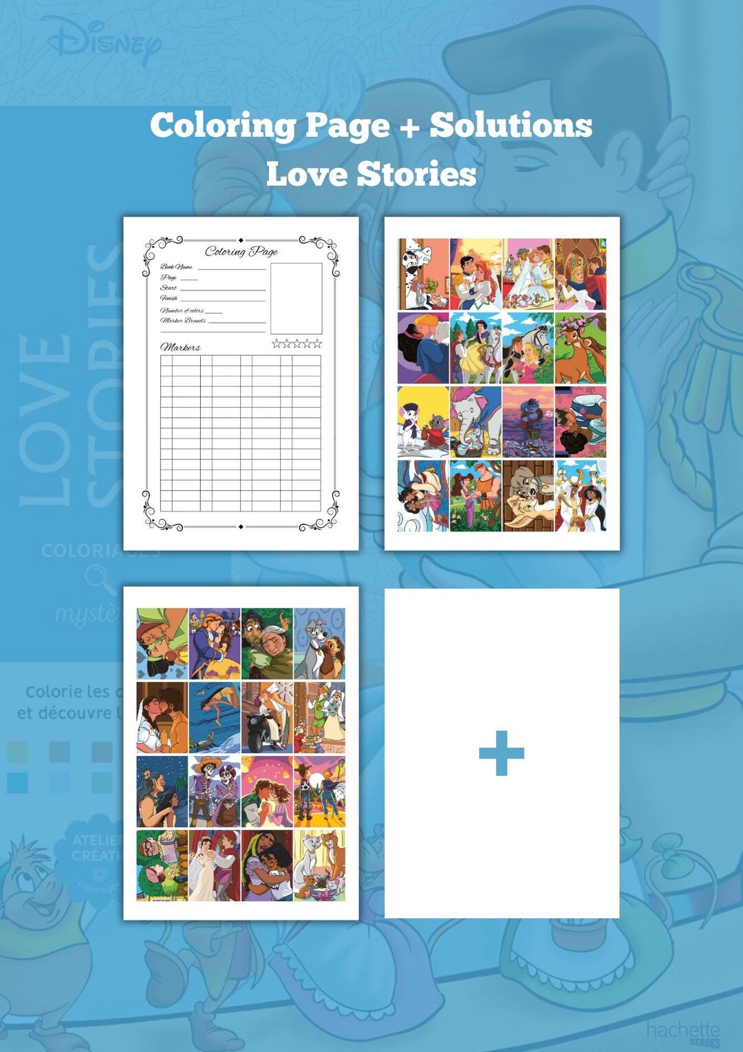 Disney Coloring Page Solution Love Stories Coloring Tracker Template ...