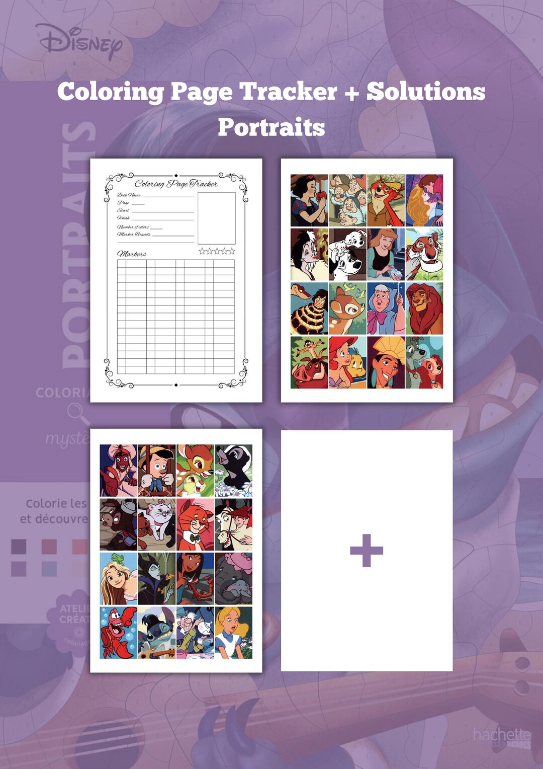 Coloring Page Tracker - Solution Portraits - Coloring Tracker Template ...