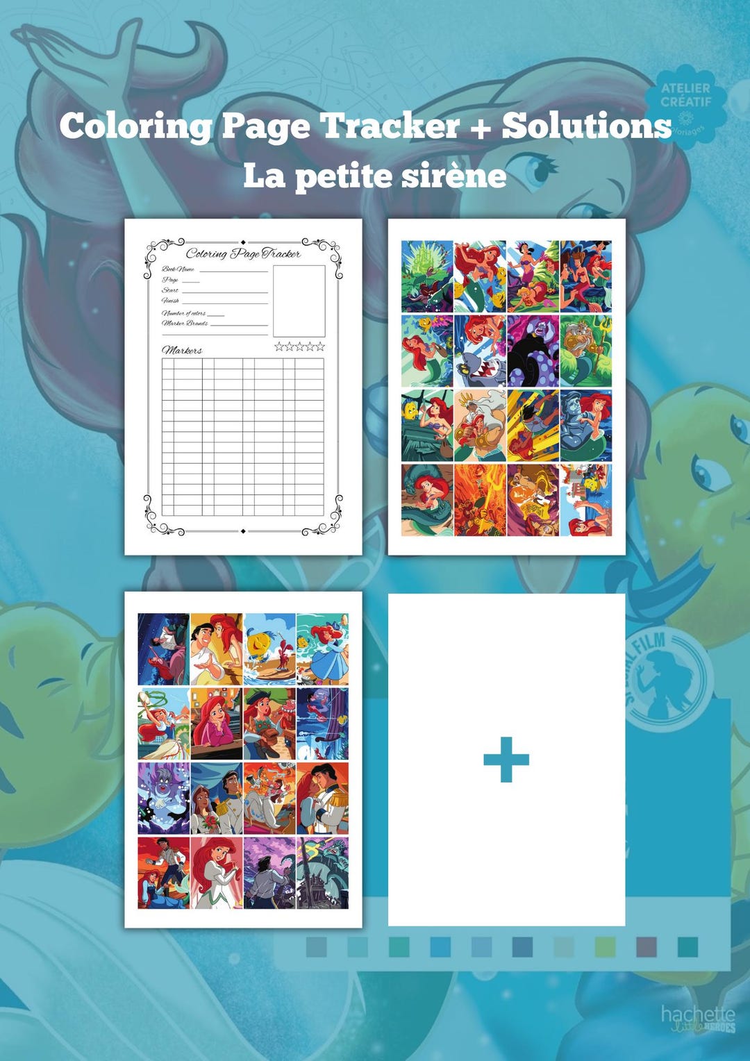 Disney Coloring Page Tracker - Solution La Petite Sirène - Coloring ...