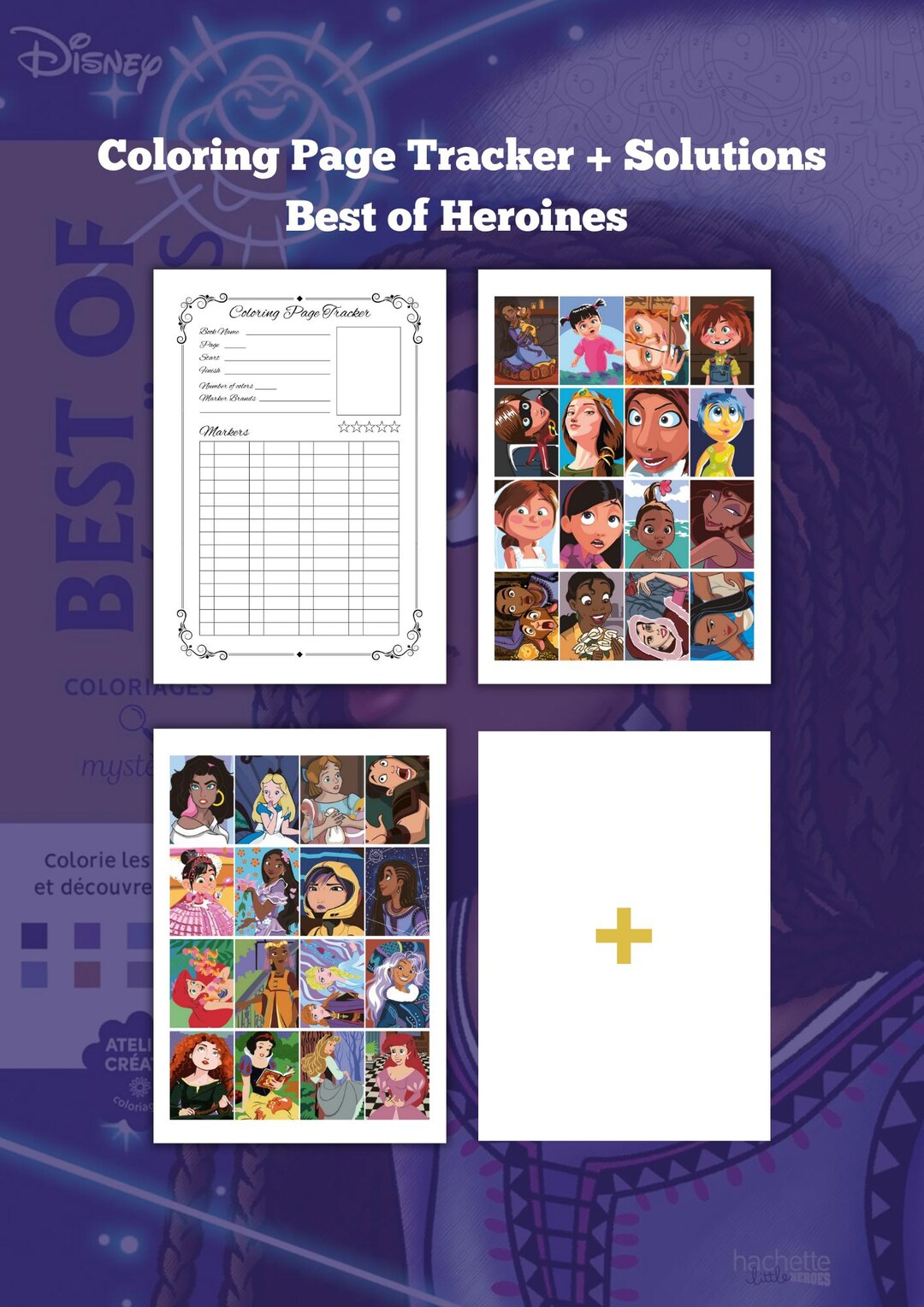 Disney Coloring Page Tracker - Solution Best of Heroines - Coloring ...