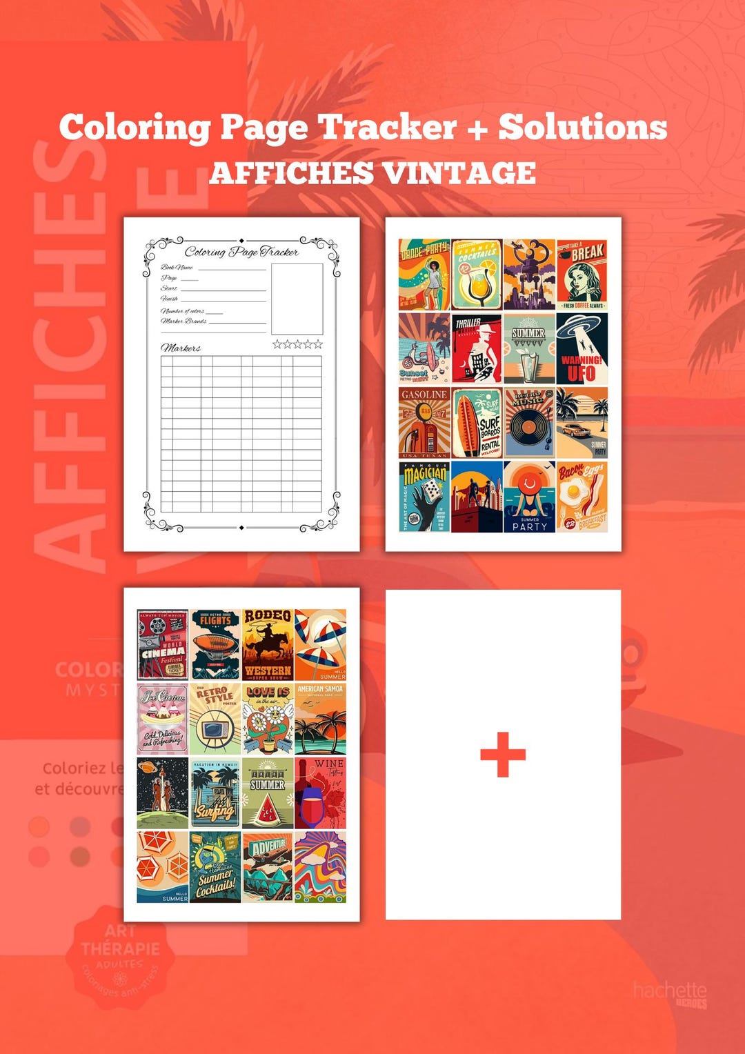 Coloring Page Tracker - Solution Affiches Vintage - Coloring Tracker ...
